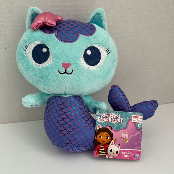 Spin Master | Toys | Gabbys Dollhouse Purrific Plush Mercat Turquoise ...